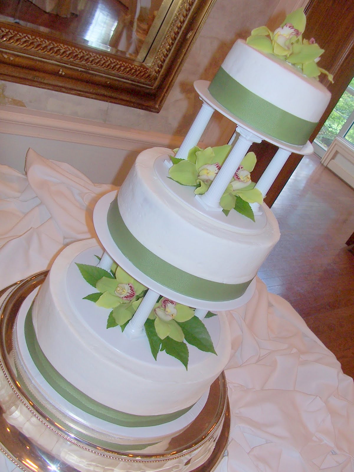 simple but beautiful | Green cake, Cake, Desserts