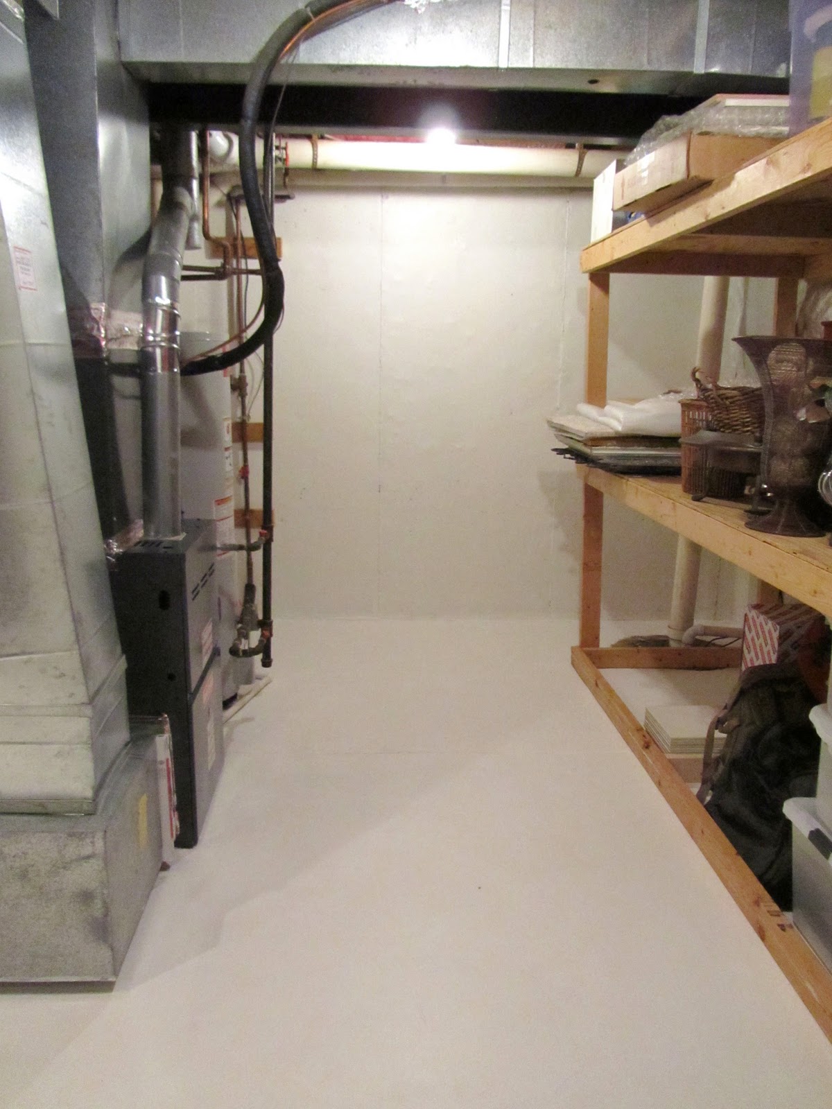 Acanthus and Acorn: Basement Storage Room Makeover