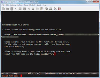 Kaisyu's Notes: Emacs에서 Twitter 사용하기