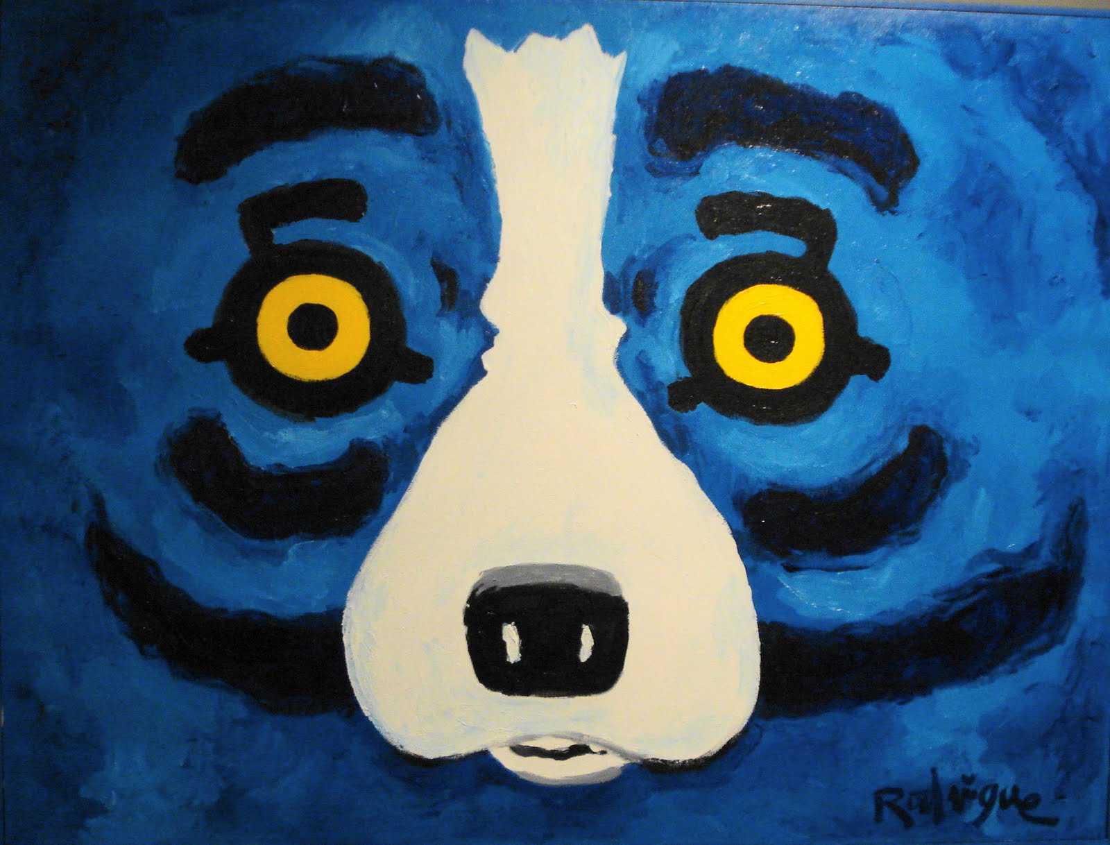 Skitzo Leezra Studio: Chalk it up, dog