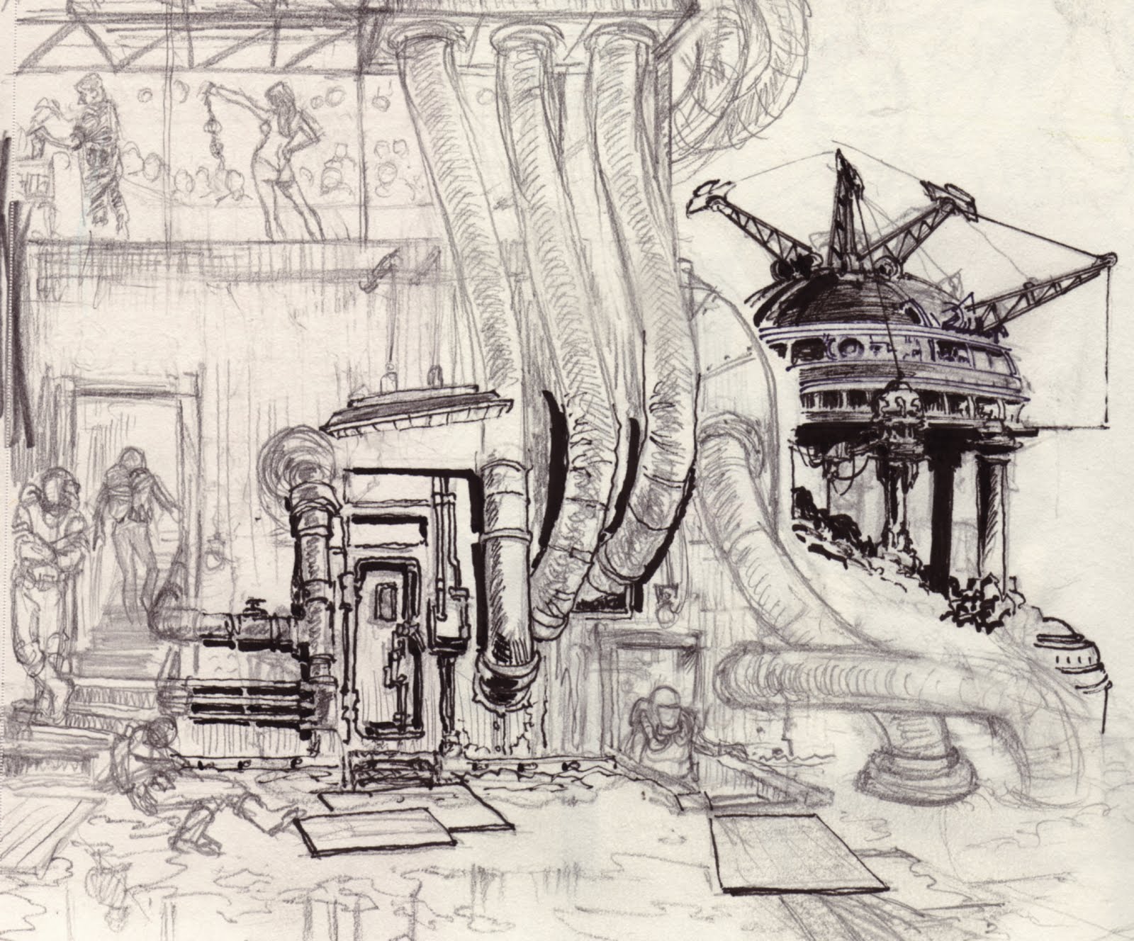 Josh Sheppard's Sketchblog: Sci-Fi Sketches