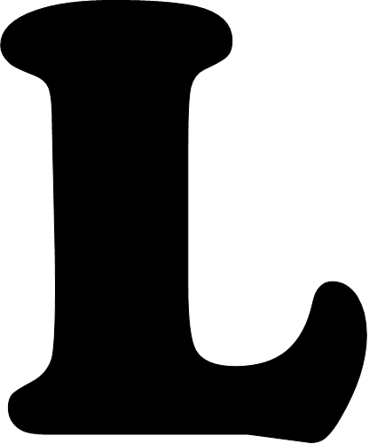 Letras do alfabeto, Letras do alfabeto grande, Molde letra m