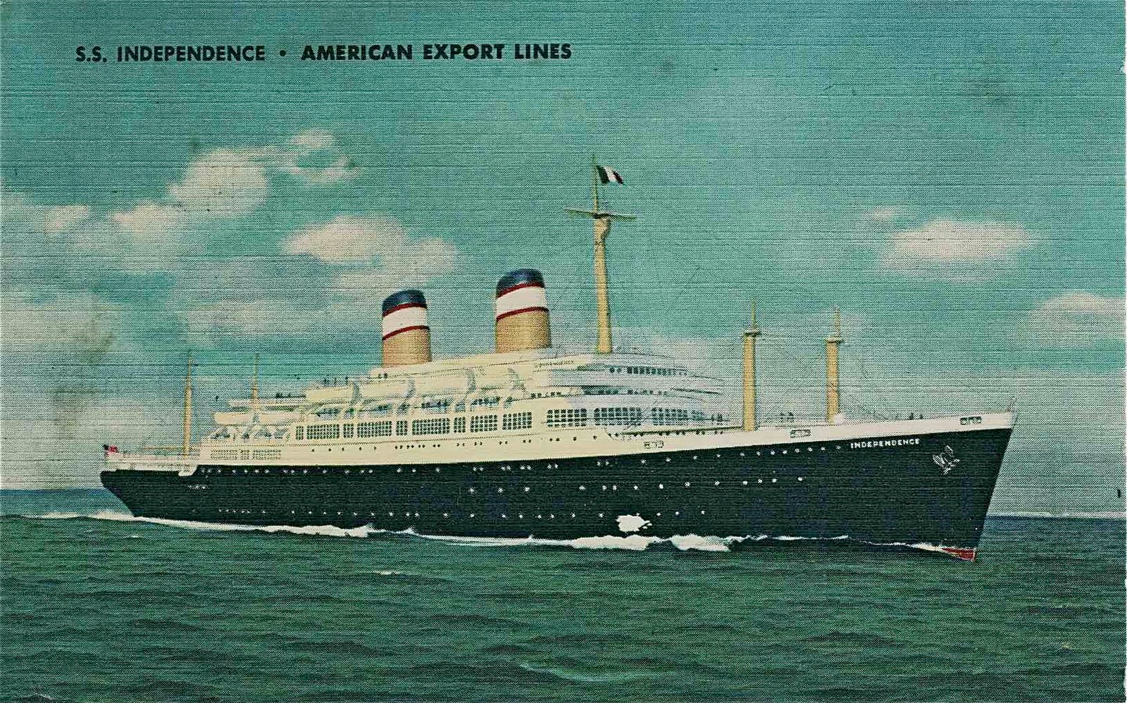 Archives maritimes: Le paquebot SS Independence de l'American Export Lines