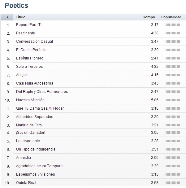 i_Music: POETICS CD I Y II