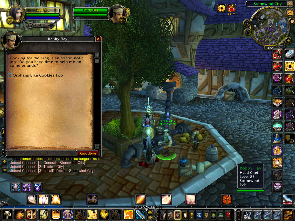 Shadows Wow Guide: Cooking Daily in Stormwind Robert Flay Head Chef