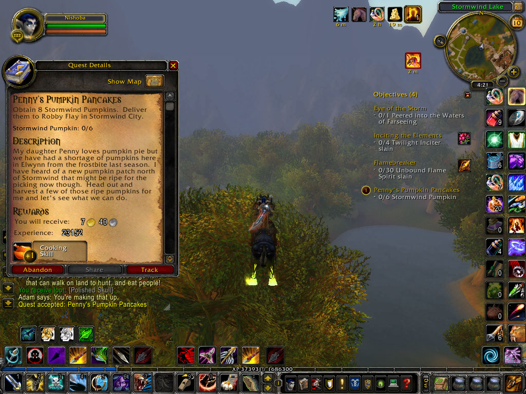 Shadows Wow Guide: Cooking Daily In Stormwind Penny's Pumpkin Pancakes