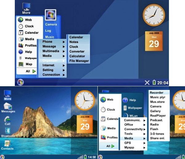 WINDOWS 7 HOME SCREEN FOR VIVAZ | VIVAZ U5i SOFTWRES THEMES GAMES