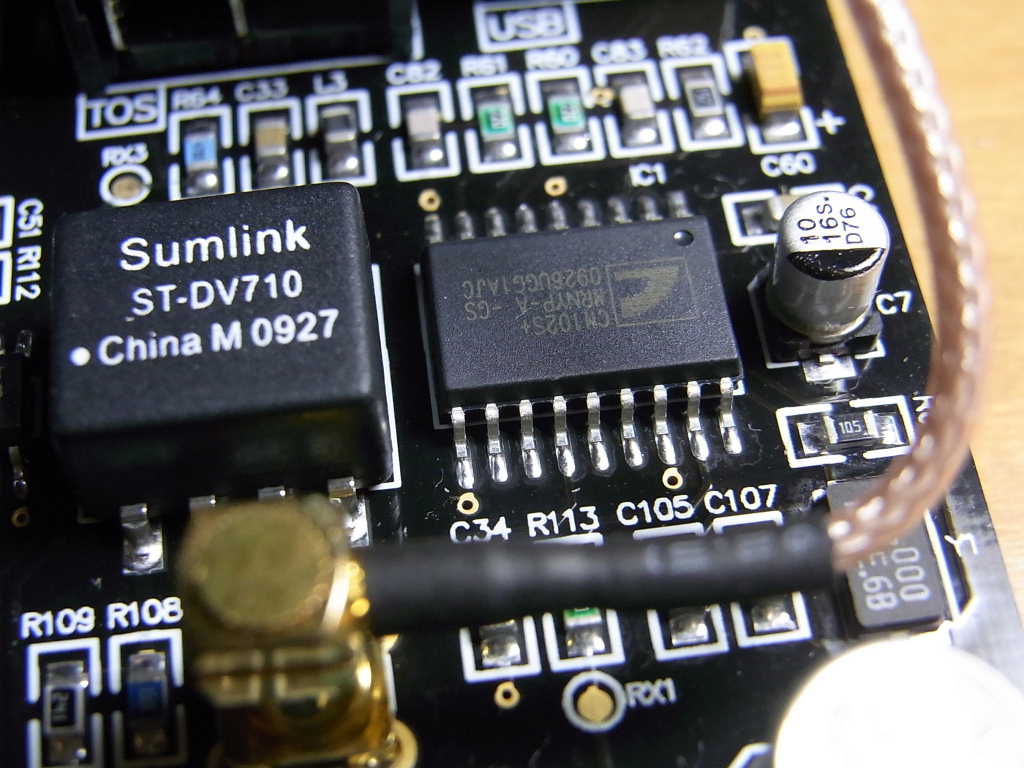 卓上オーディオ (Tabletop Audio): MATRIX mini-i (4) 内部構成図とチップ構成