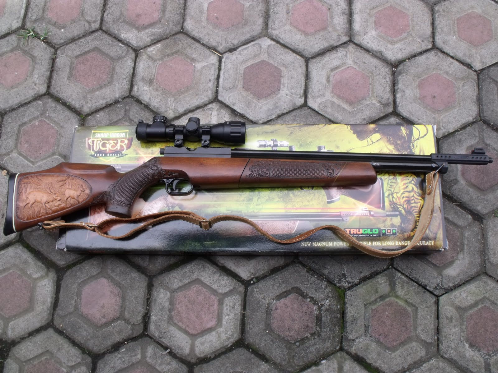 SENAPAN ANGIN SEKEN - BARU: Sharp Tiger Long Barrel