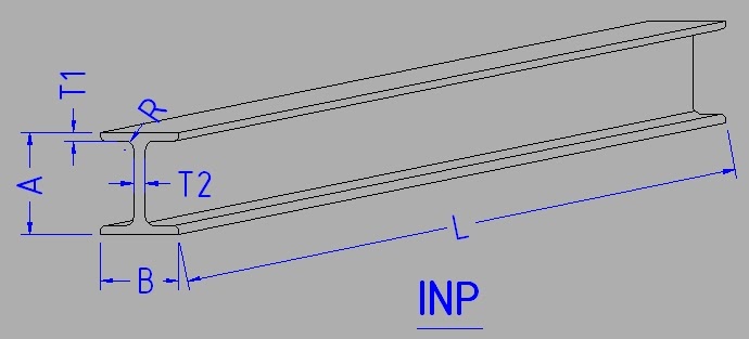 gambar teknik: Profil INP