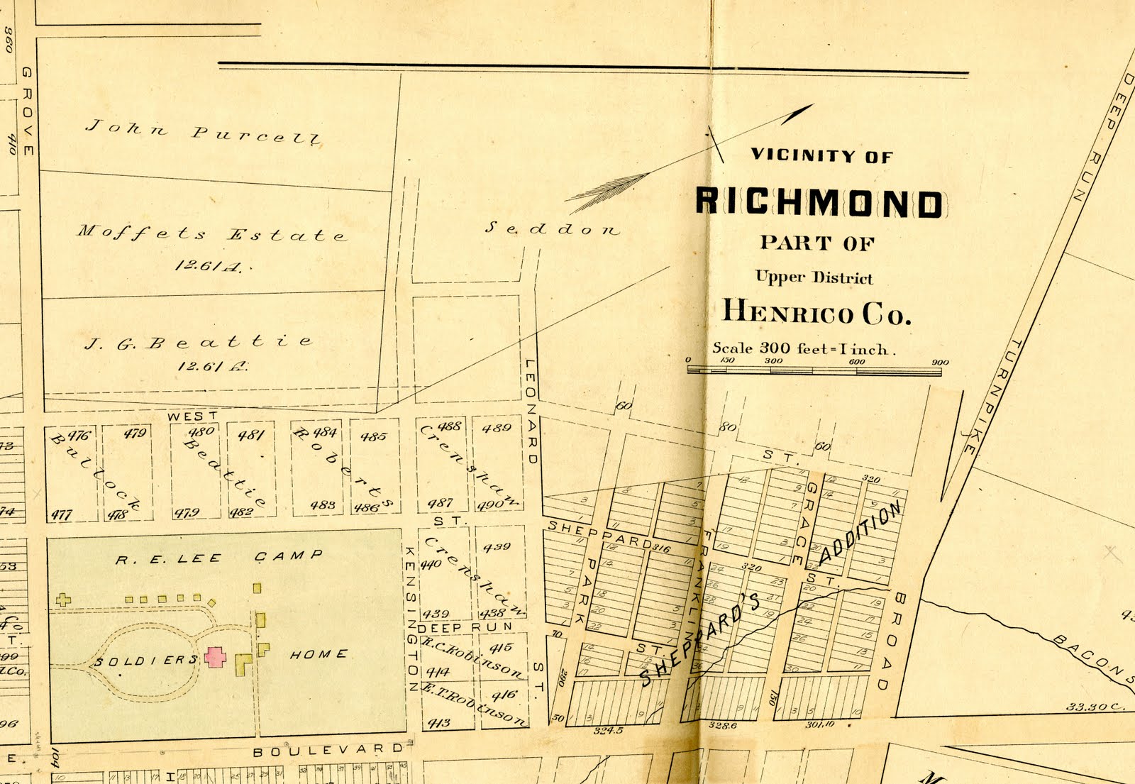 The Devil's Triangle, Richmond, Virginia: 1889 view of the Devil's ...