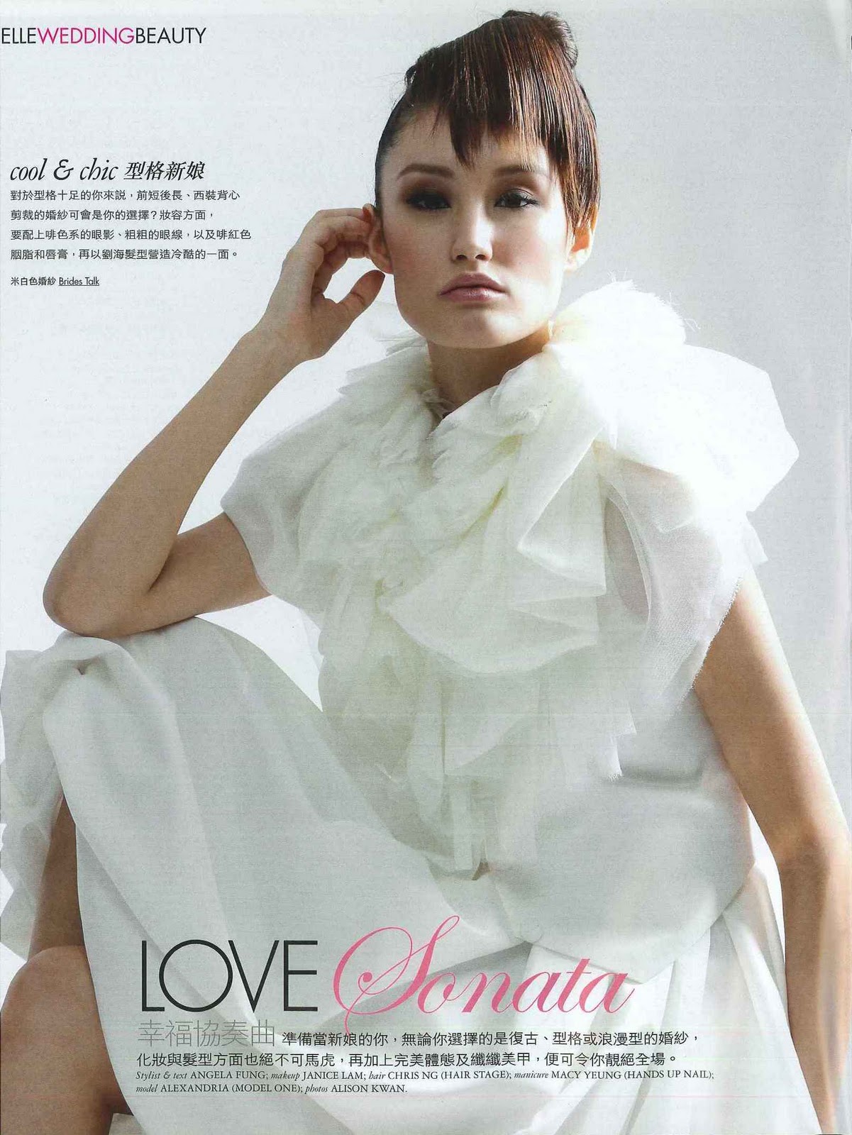 Ignite Models: Alex B in Elle Wedding!