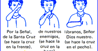 ¿Cómo comportarse en la Santa Misa?: SANTIGUARSE Y PERSIGNARSE