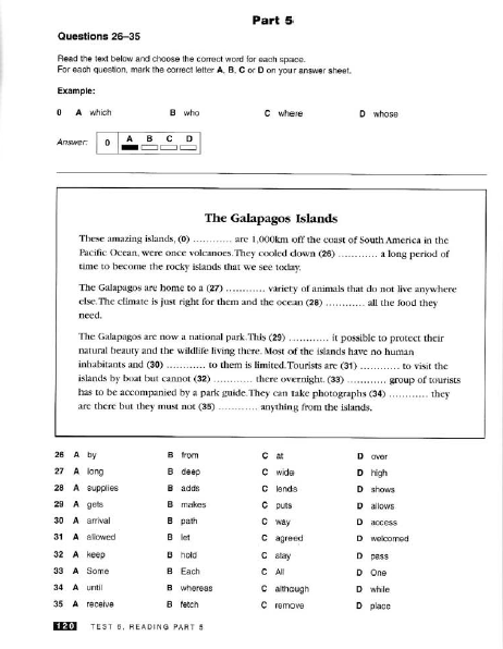 PET: PET PRACTICE TESTS 2 + - TEST 6