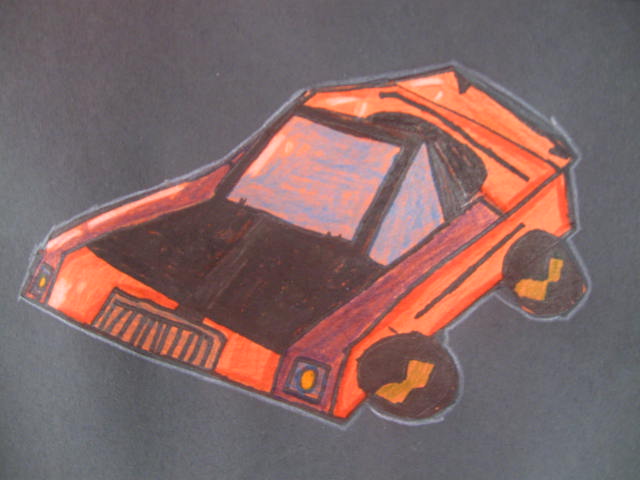 Simis Artists: "2-Point Perspective Cars" 4th Grade