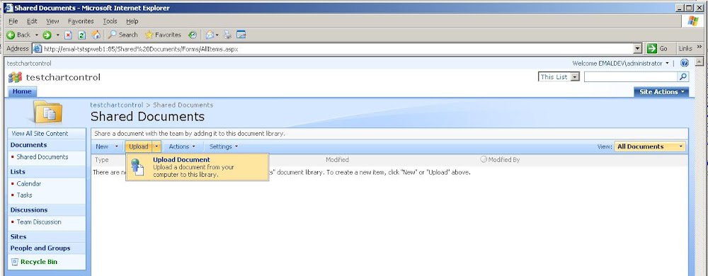 Azure And Co Create A Sharepoint Ajax Refreshable Web Part Which Wraps An Asp Net Chart Control
