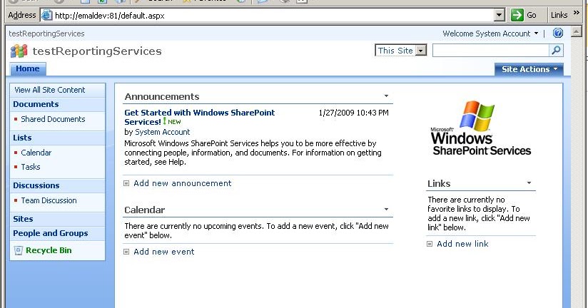 Azure & Co: Integrating Reporting Services 2008 with SharePoint 2007 ...