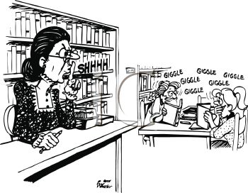 Quiet Library Clipart