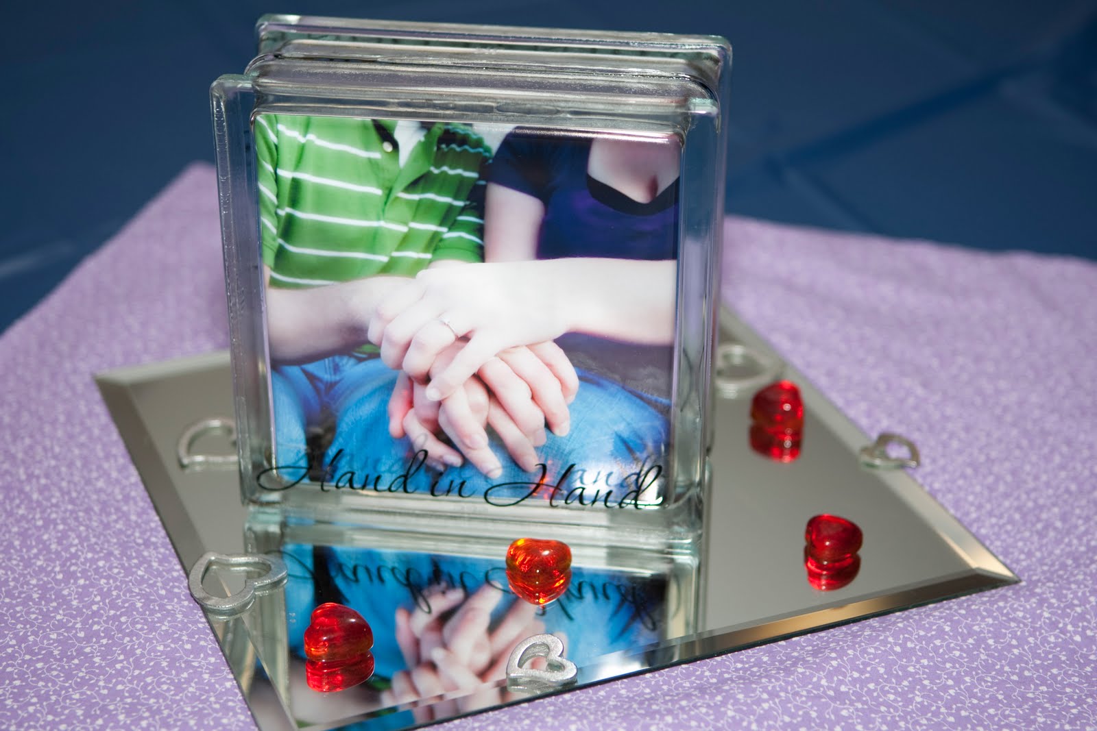 Words and Wisdom Custom Vinyl Lettering: Glass Blocks/Wedding Center ...