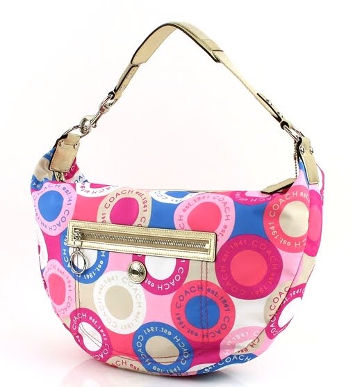 LADIES BAG ONLINE: #499 - COACH DAISY SCARF PRINT HOBO BAG 15166