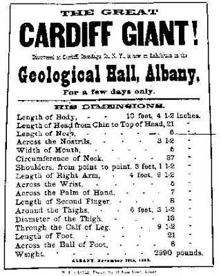 A FEW LINES ABOUT LINE: David Harum and the Cardiff Giant