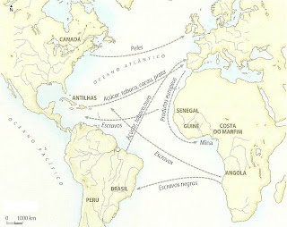 Escola EB2,3 de Penedono História 8: O comércio triangular