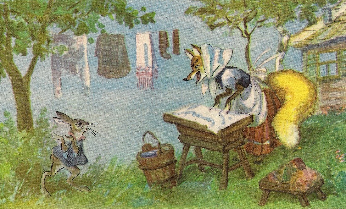 Library things: Fox in Russian book illustrations