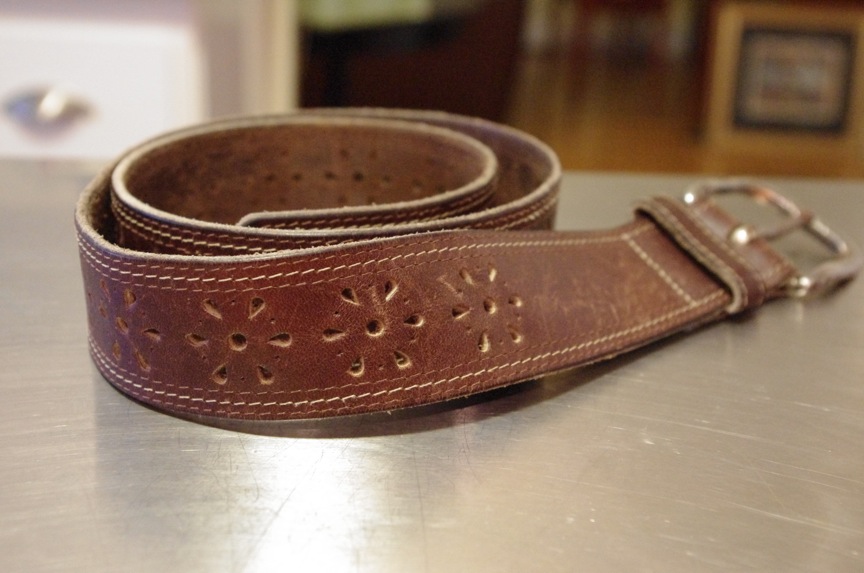 The Project Spot: Leather Belt Wrist Cuff