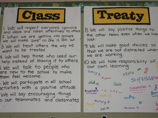 Learning in Action: Class Treaty