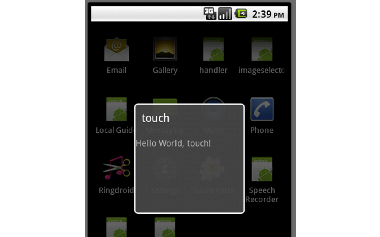My tutorials: How to dismiss a custom dialog based on touch points?