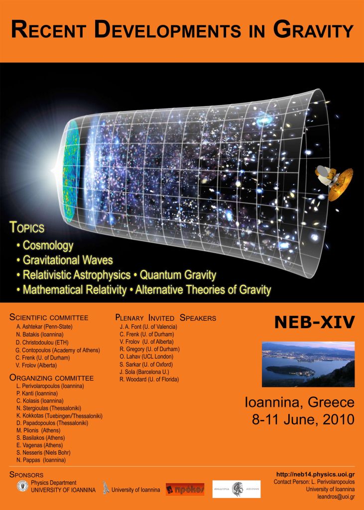 ΜΑΥΡΟ - ΟΧΙ ΑΛΛΟ ΚΑΡΒΟΥΝΟ: NEB XIV - Recent Developments in Gravity