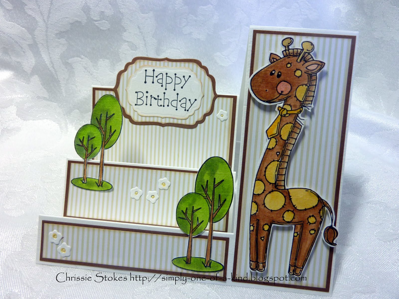 Simply One of a Kind: Ladder fold card