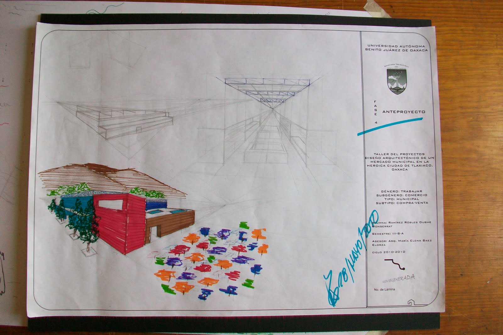 U.A.B.J.O Facultad de Arquitectura "5 de mayo": REPENTINA (Perspectiva)