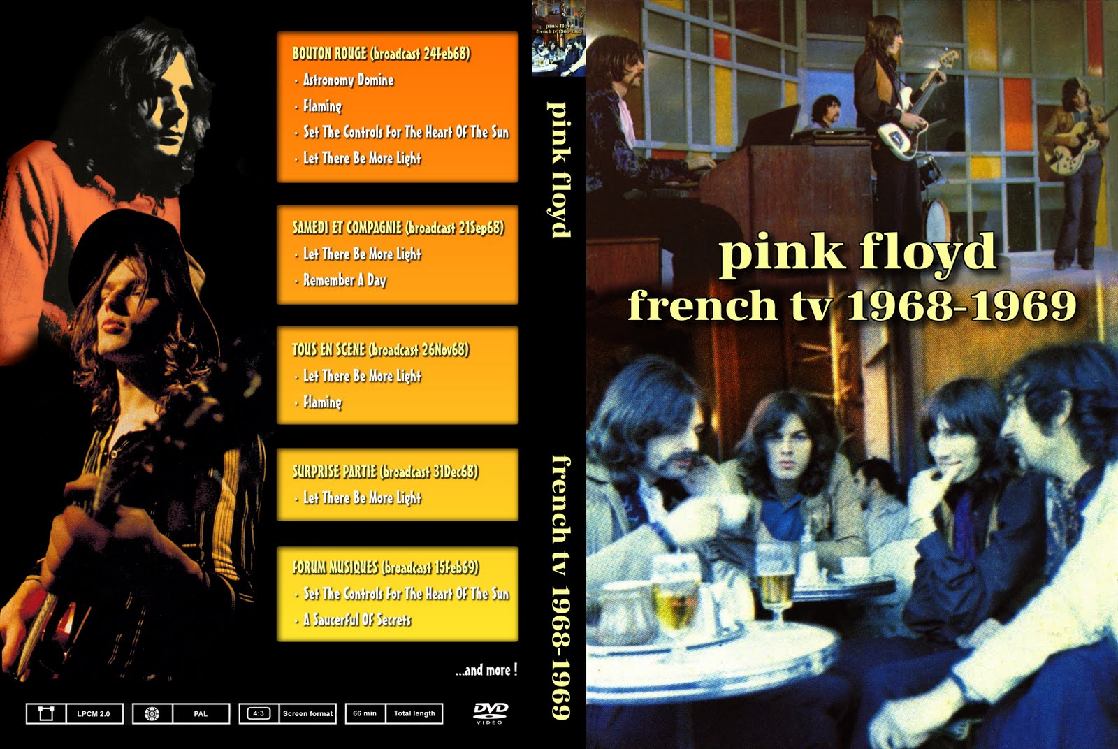 RATOLINO VIDEOS VENENOSOS: PINK FLOYD - Bouton Rouge French TV 1968-1969