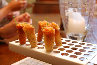 French Laundry at Home: "Cornets" -- Salmon Tartare with Sweet Red ...