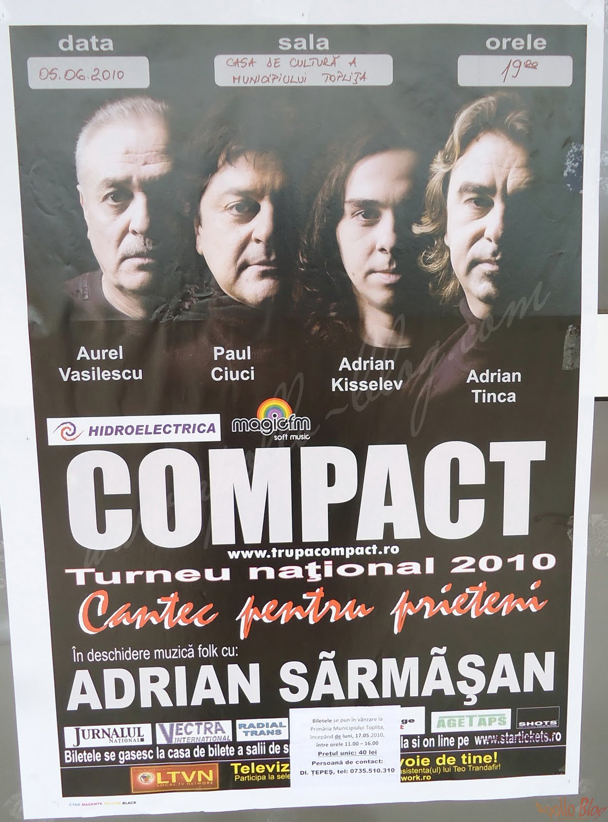 Apollo Blog: Concert Compact @ Casa de Cultura Toplita