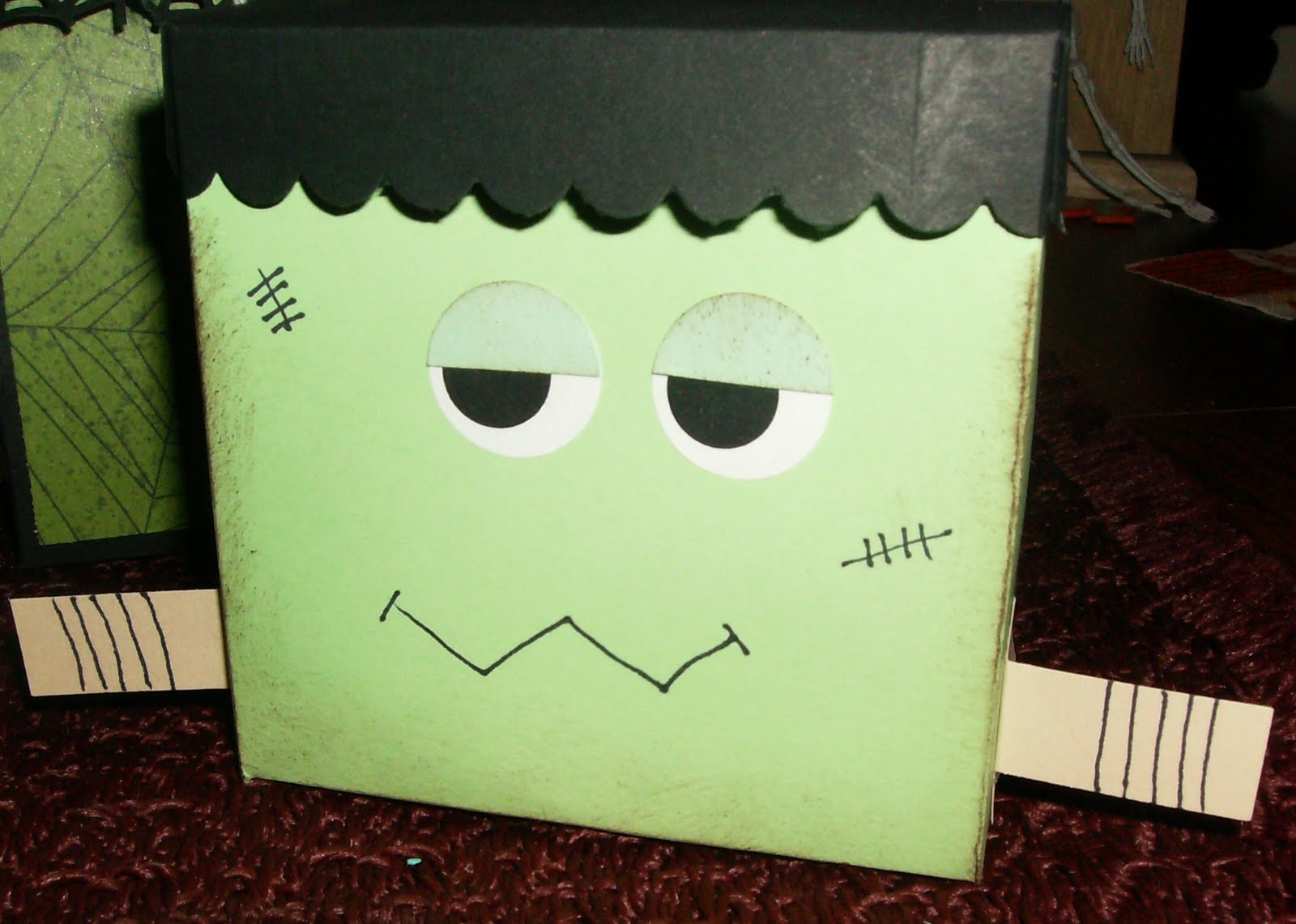 Sheryl's Crafting Corner: Frankenstein treat boxes