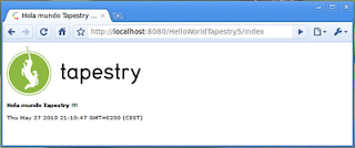 Hola mundo con Apache Tapestry 5 | El blog de pico.dev