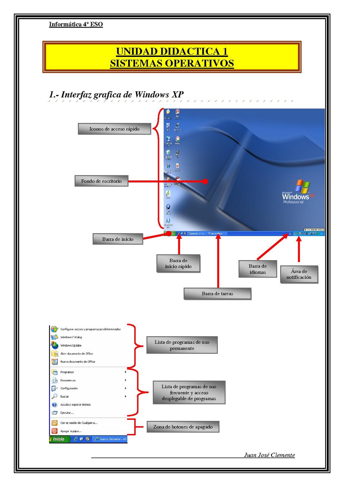 Juanjo Clemente: Interfaz grafica de Windows