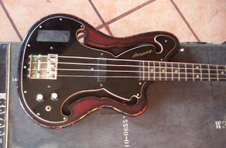 Vintage Ampeg AMB1 Scroll Bass: Some more pics!
