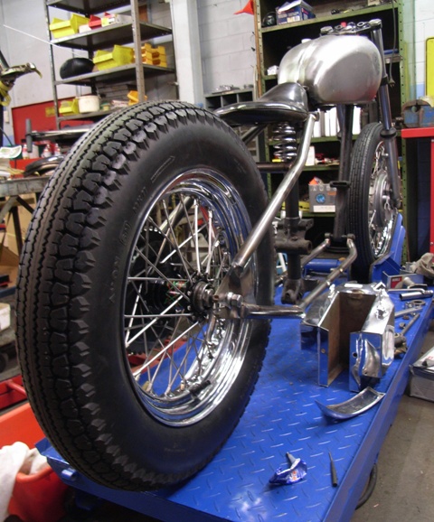 Trojan Classic Motorcycles: Tim's Triumph bobber build.