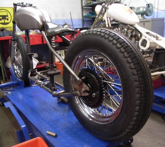 Trojan Classic Motorcycles: Tim's Triumph bobber build.