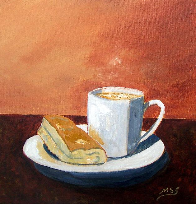 Art-by-MSR: Cafe con Leche and Cuban Toast