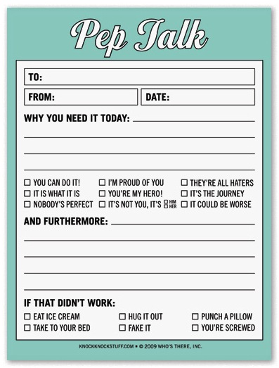 The Pep Talk | Vulgar Fractions