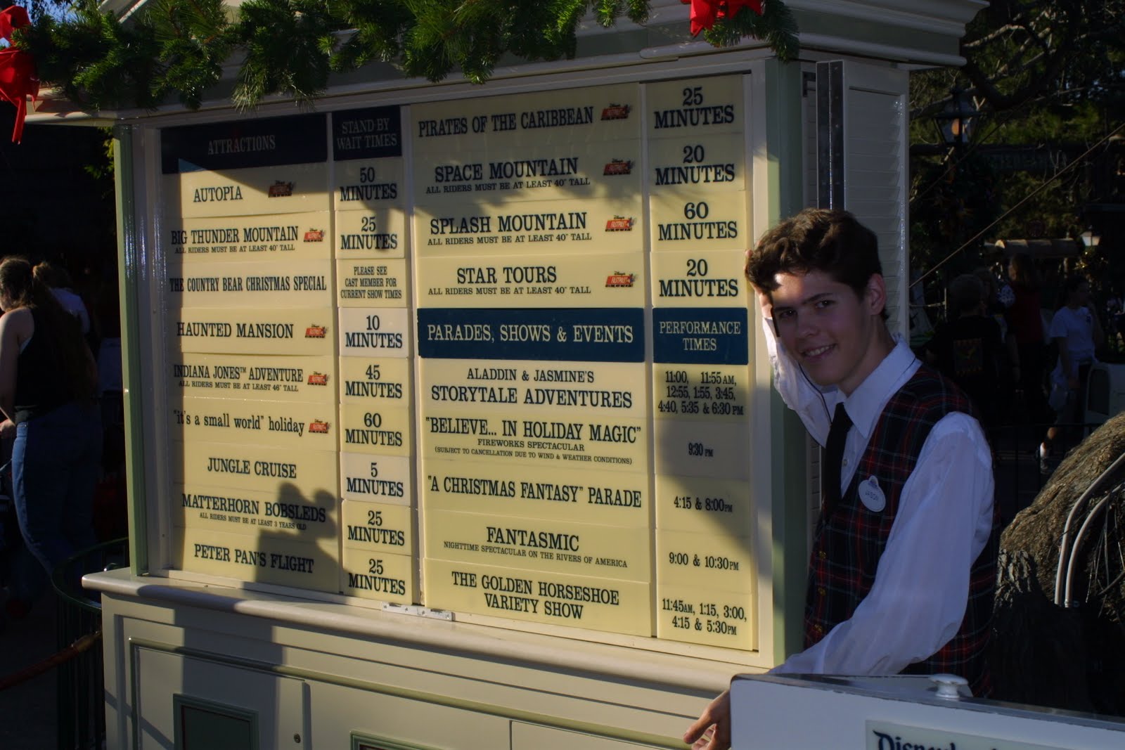 Disneyland Nomenclature: Disneyland's Information Board