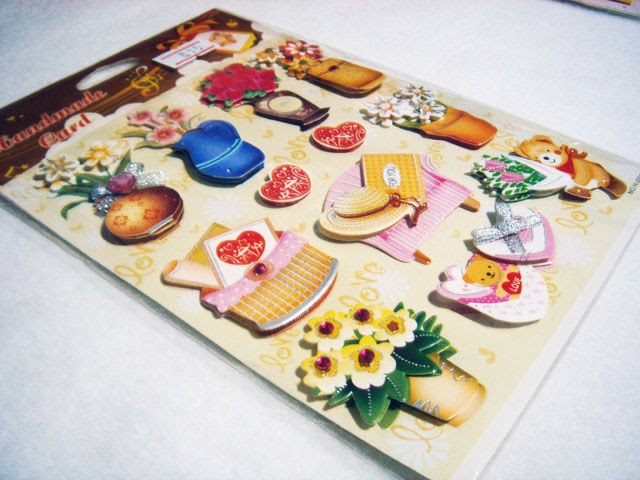 Crafty Honey: 3D scrapbook stickers