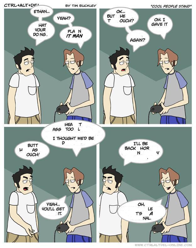 Ctrl Alt Del...with some words omitted : r/comics