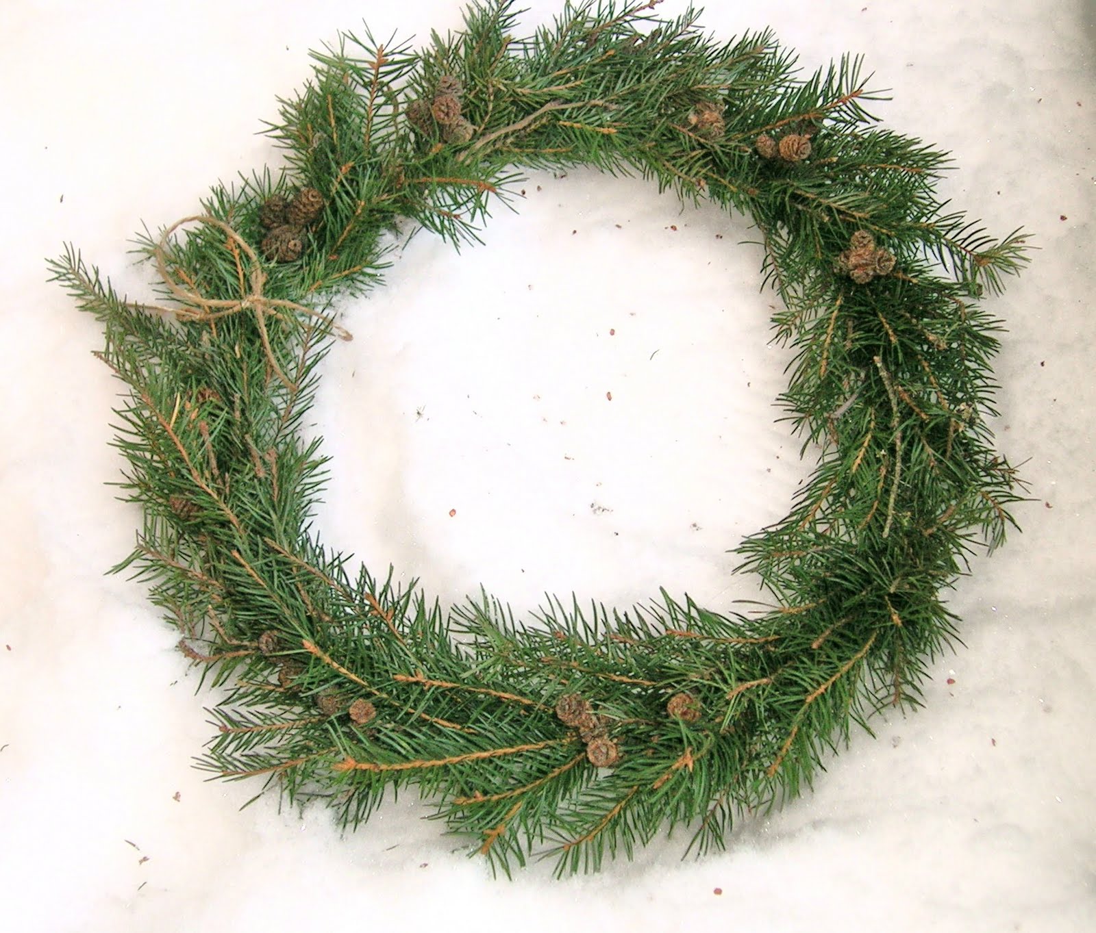 Bergtun: Granbar krans