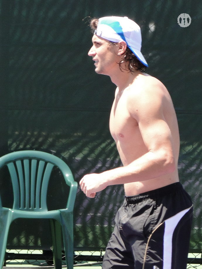 David Ferrer at Miami Open 2010 - Shirtless Men at groopii