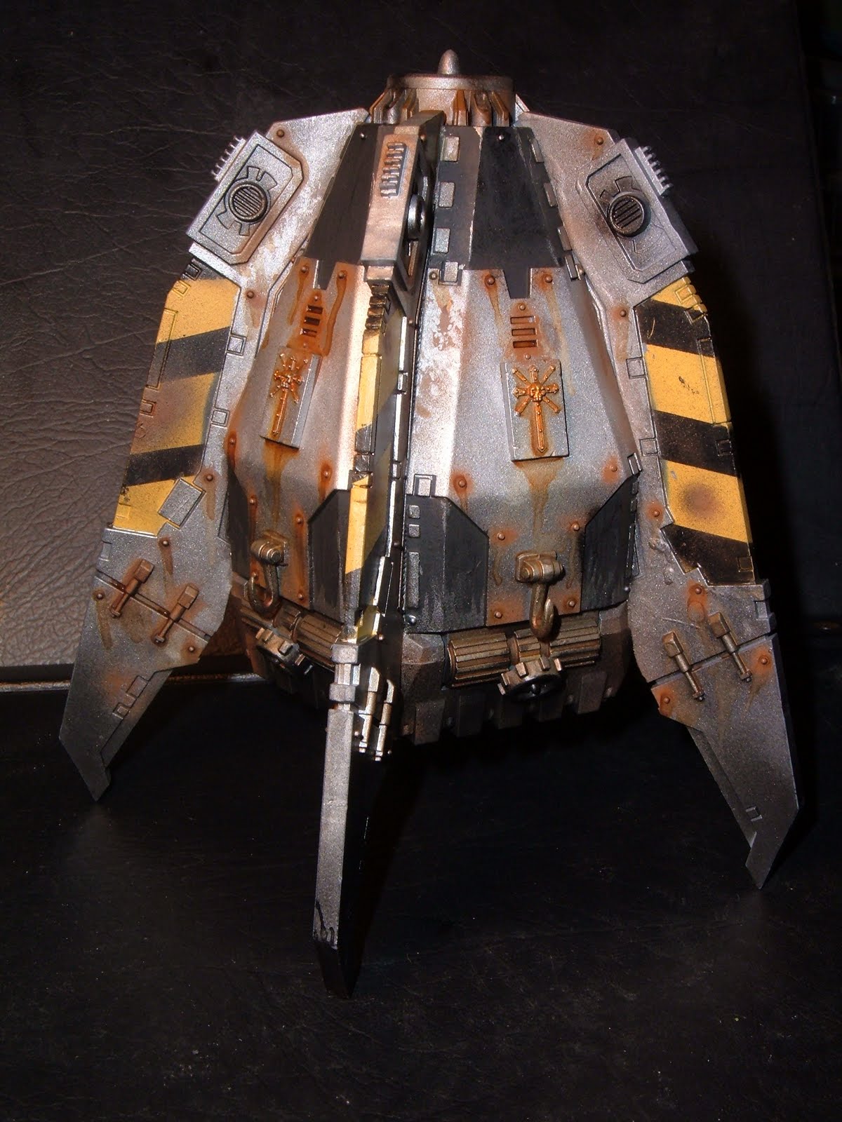 Dark Future Games: Painted Dreadclaw Drop Pod Conversion! Iron Warriors!